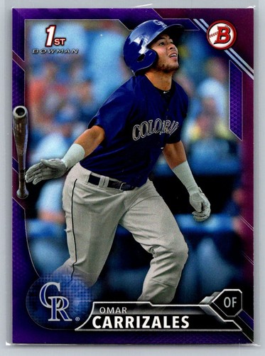 2016 Bowman #BP58 Omar Carrizales Purple 139/250 | eBay