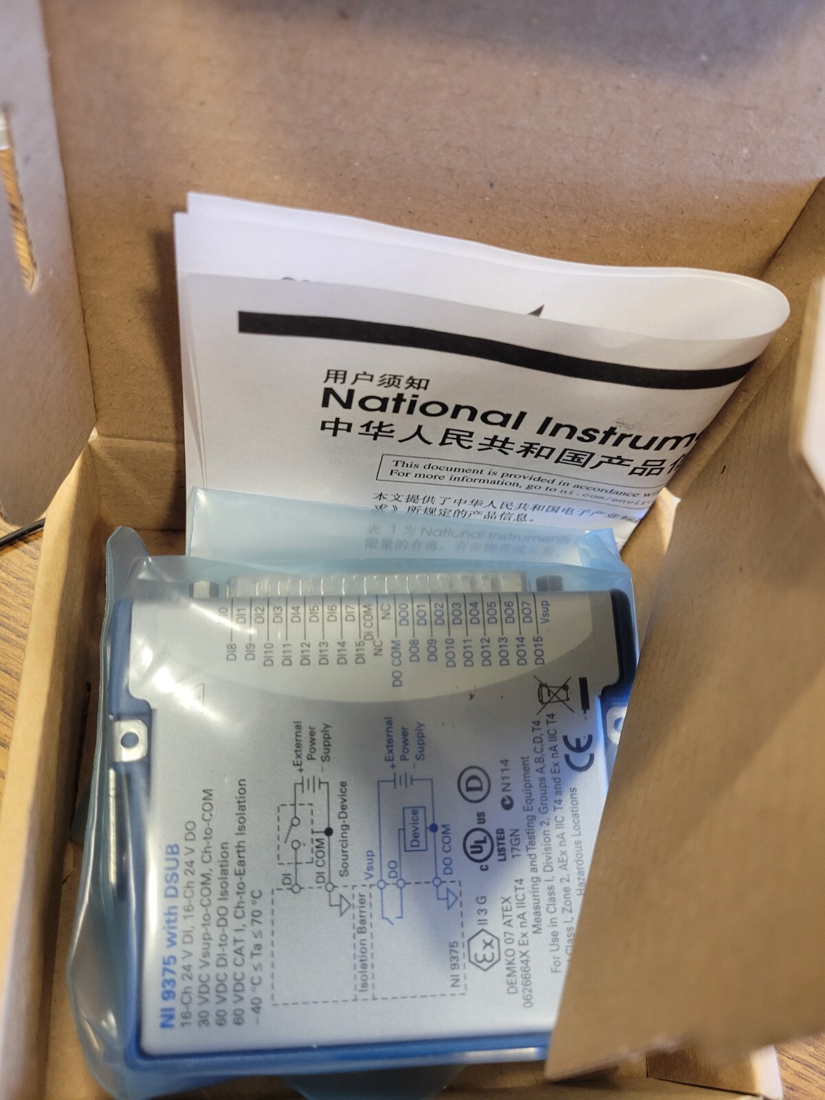 National Instruments NI-9375 30V 32-Channel C Series Digital Module ...