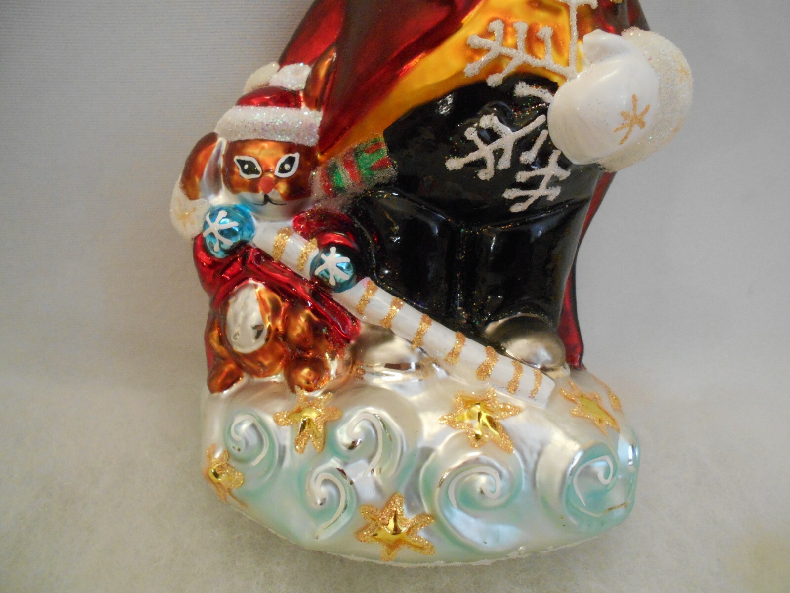 RADKO "STARDUST SANTA" 98-817-0 1998 7 1/2" X 4" WOODLAND WINDS SANTA ...