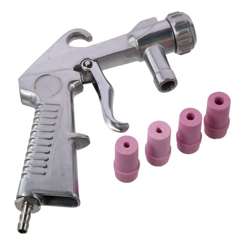 Silver Sandblasting Machine Guns Sandblaster Abrasive Sand Blasting ...