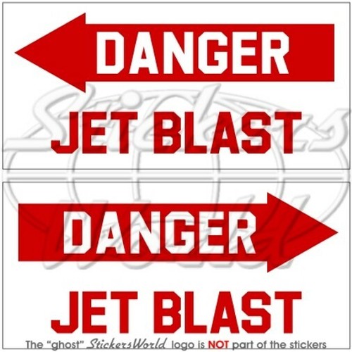 ATTENTION-DANGER JET BLAST Aircraft Helicopter USAF Signs, 75mm Sticker ...