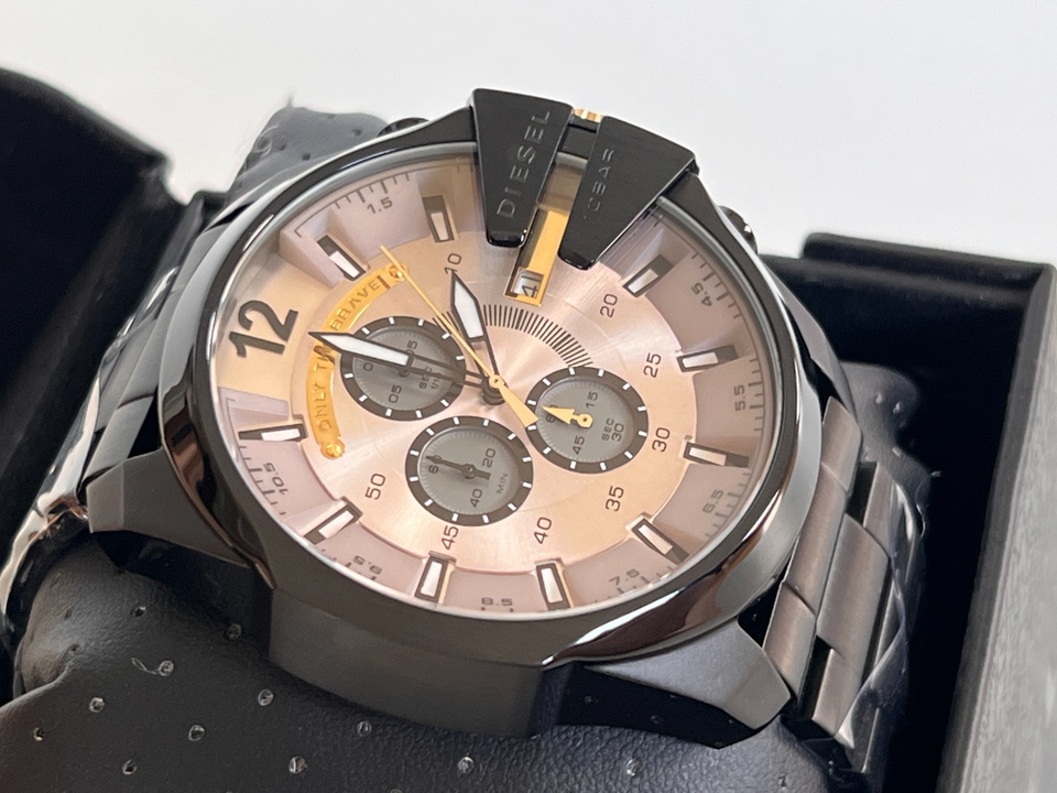 Diesel DZ4479 Mega Chief Analog Chronograph S/Steel Mens Watch BNWT ...