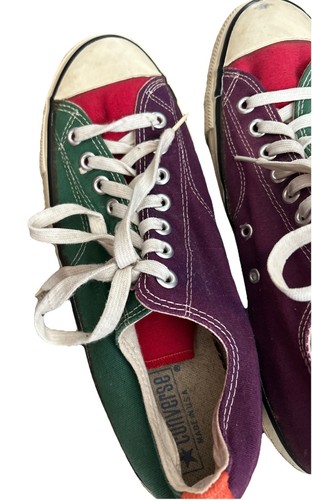 Vintage Converse Chuck Taylor Tri Color All Star 10 Low Seinfeld USA ...