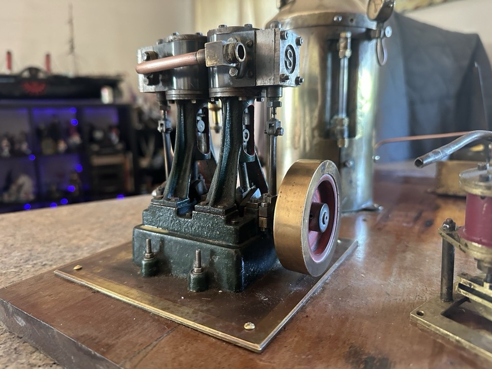 Stuart Steam Engine And Boiler With Water Pump And Spare Boiler And Small Engine | eBay UK