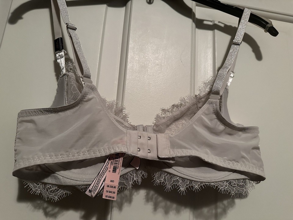 Victoria’s Secret Dream Angels Push Up Without Padding Bra 36D Silver ...