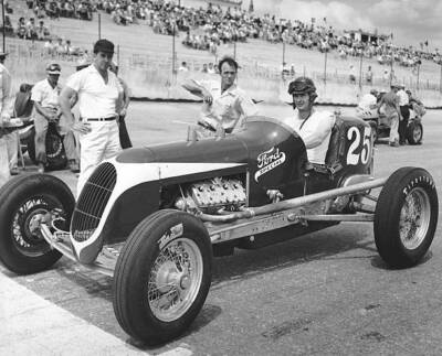 Stock Car Nascar Motor Racing Driver Speedy Thompson c1950s 6 Old Photo ...