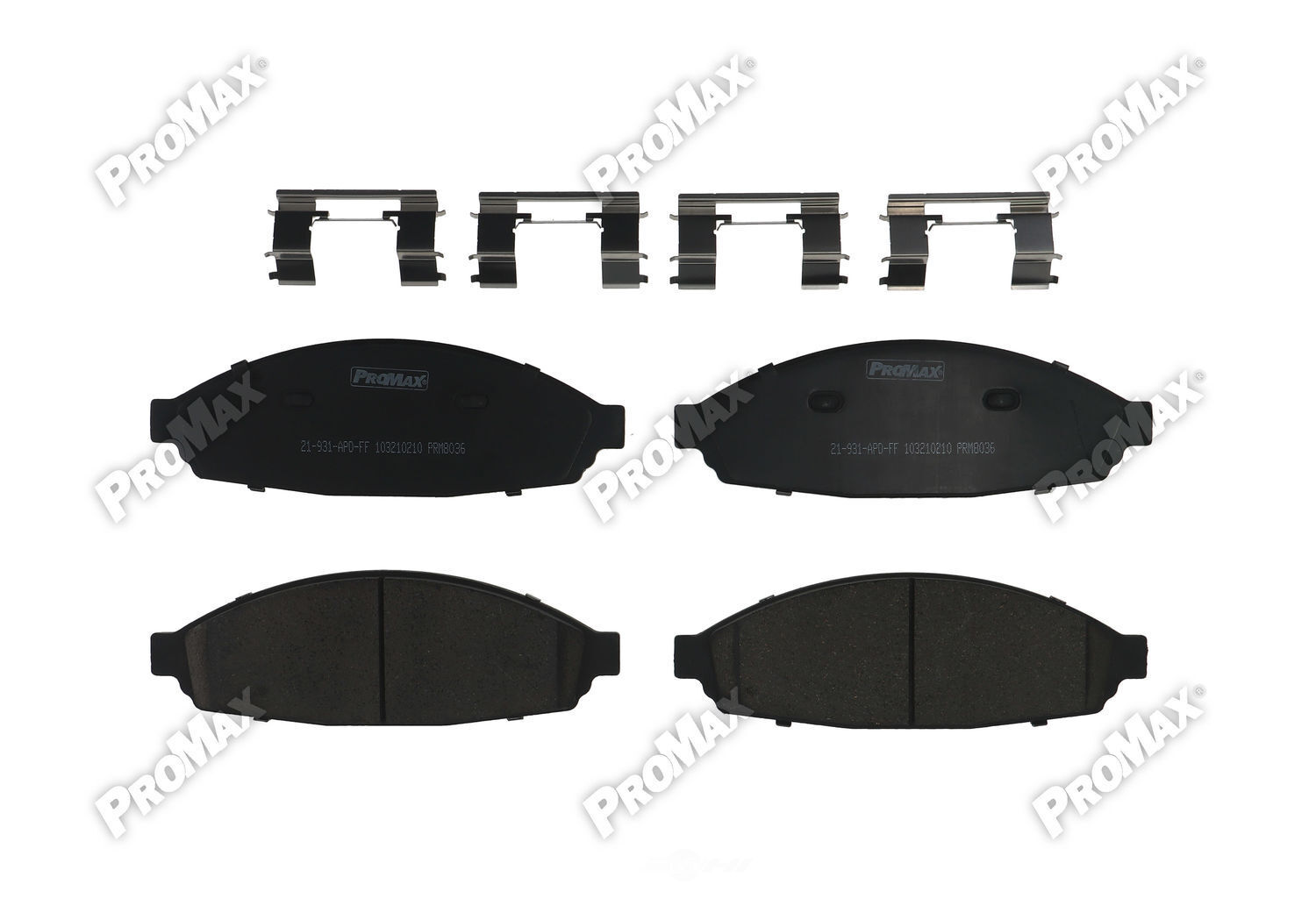 Promax 21931 Disc Pads and Brake Shoes - Disc Brake Pad Set, Front for ...