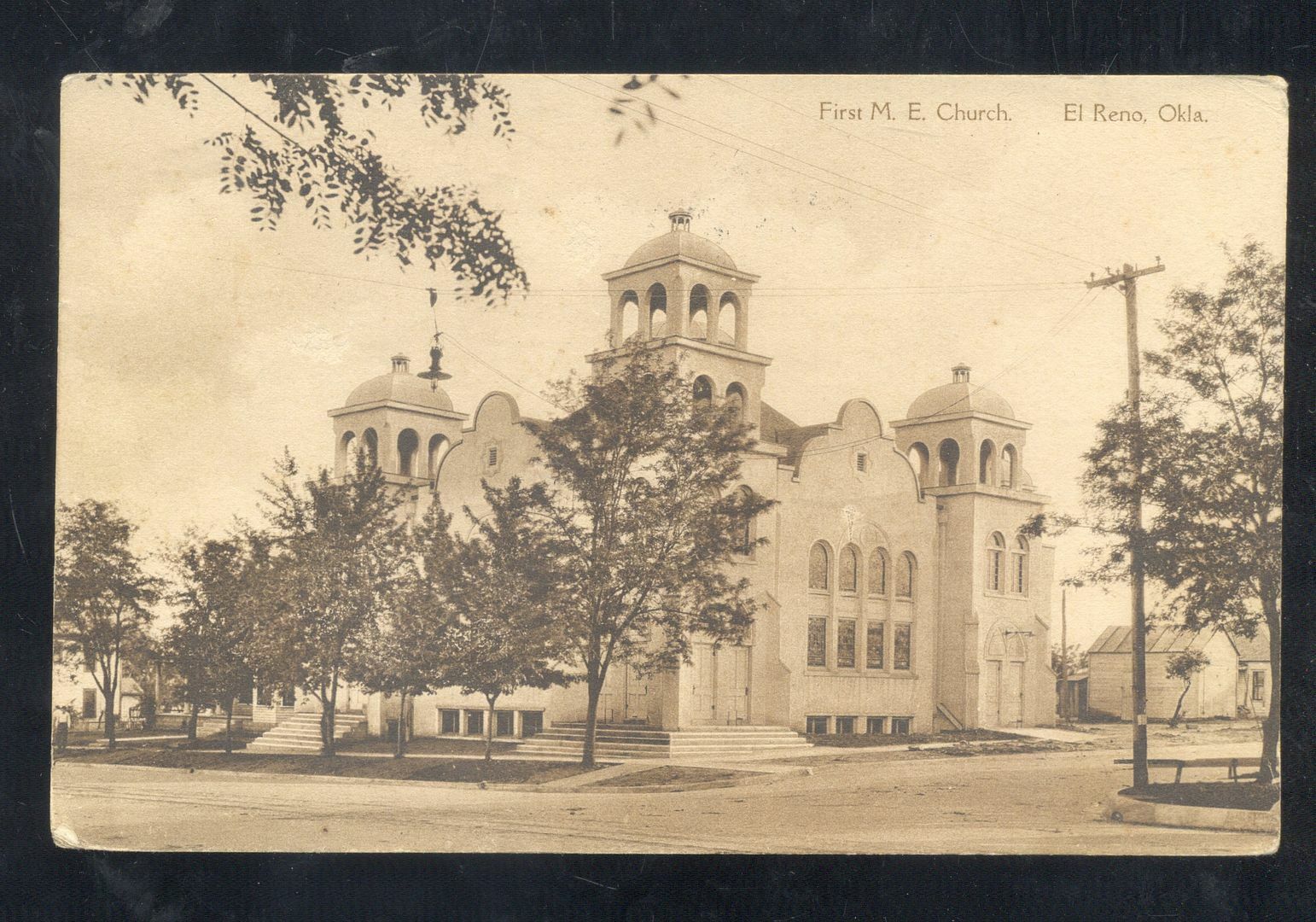 EL RENO OKLAHOMA METHODIST EPISCOPAL CHURCH VINTAGE POSTCARD 1914 | eBay