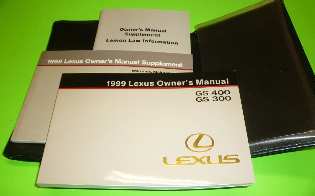 1999 LEXUS GS300 GS400 OWNERS MANUAL SET GUIDE 99 GS 300 400 +CASE V6 ...