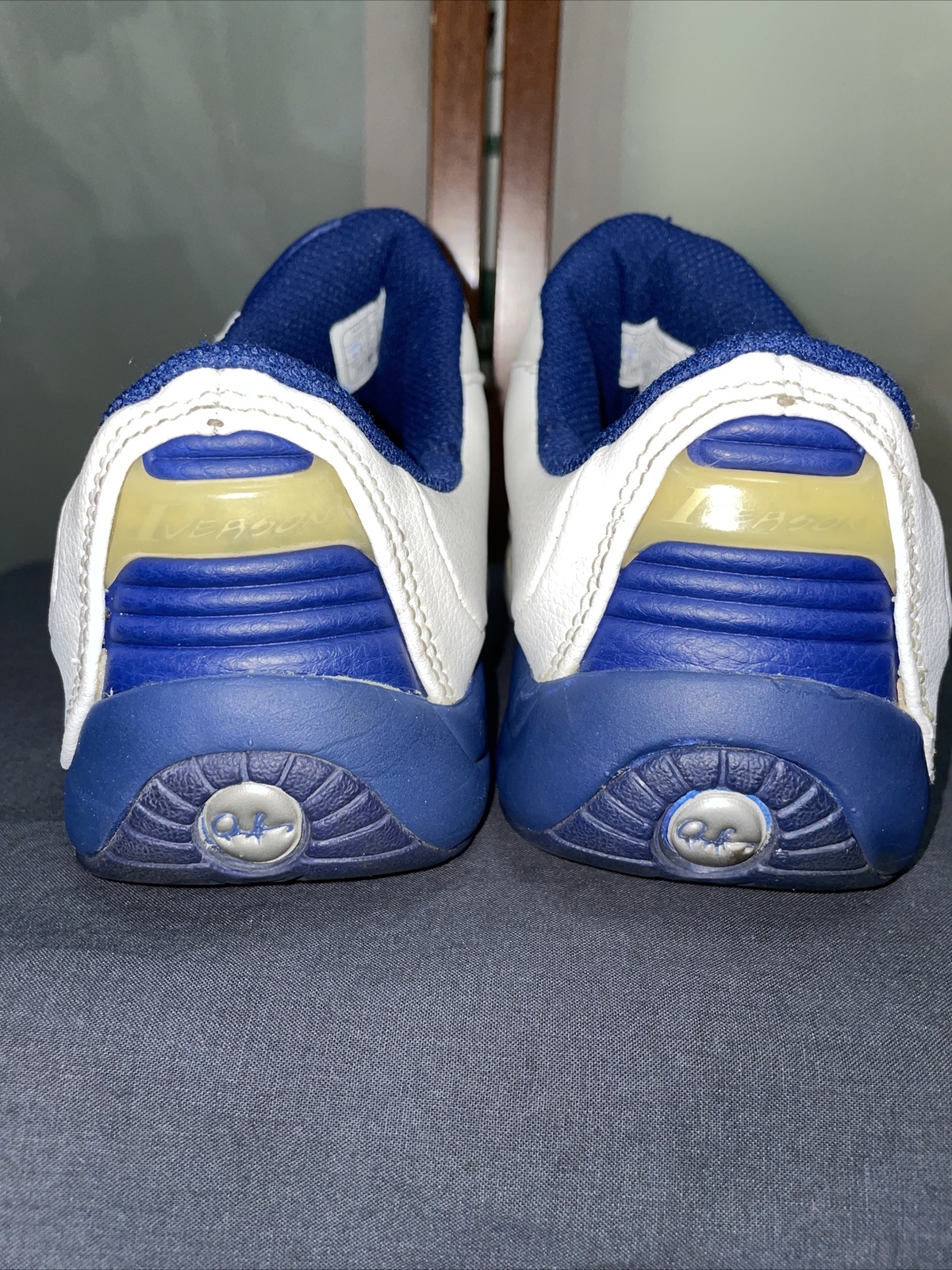 REEBOK MVP Allen Iverson I3 White Navy Leather Slip O… - Gem