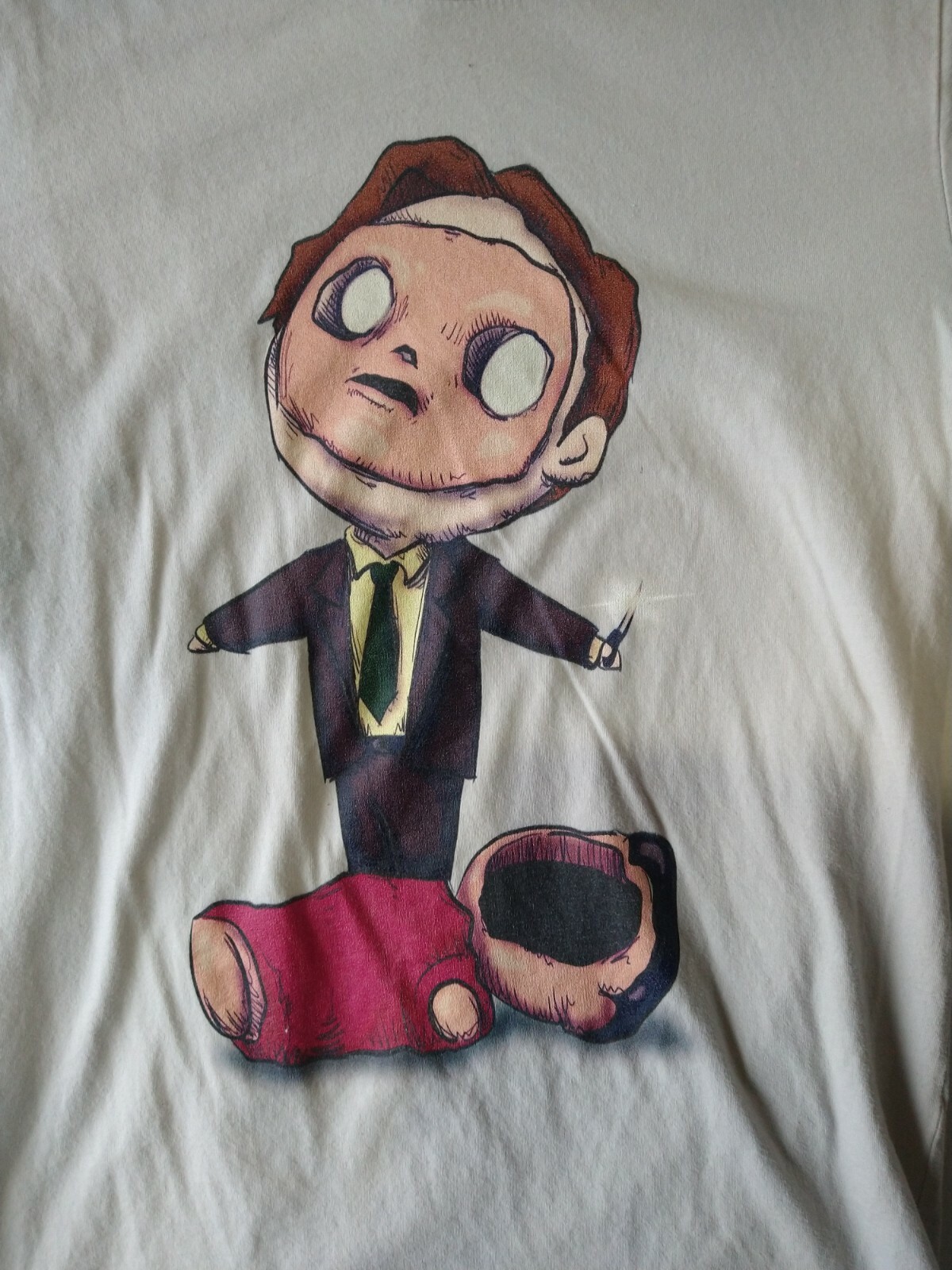 Dwight Schrute First Aid Training Shirt Mens Size Small Light Grey | eBay