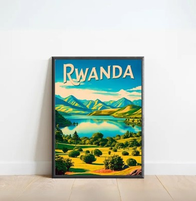 Rwanda Travel Print - Rwanda poster, East Africa Wall Art | eBay