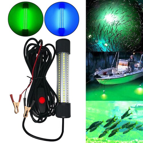 1200LM 12V LED Underwater Fishing Light Stick Squid Prawn Fish Attract ...