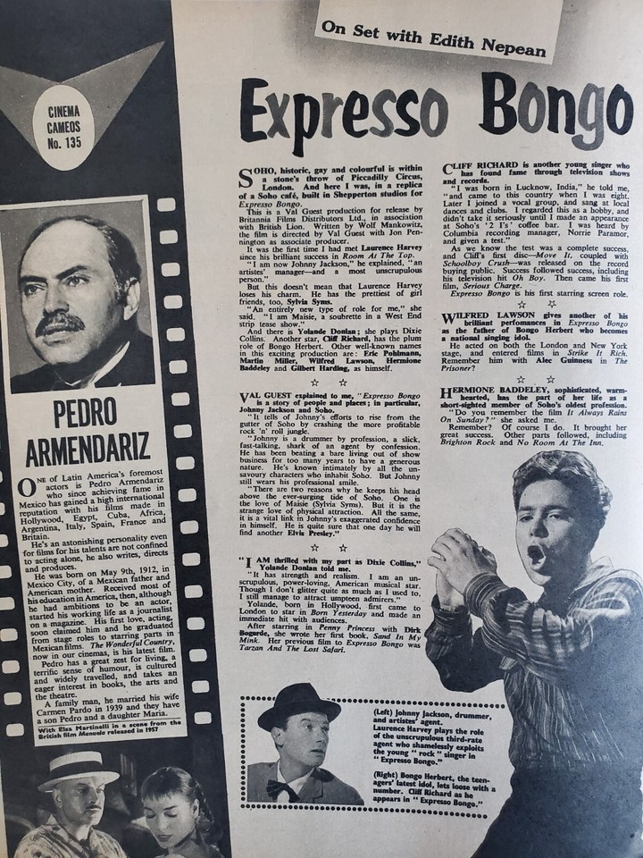 PICTURE SHOW 28 NOV 1959 - NORTH BY NORTHWEST, EXPRESSO BONGO, BEN HUR ...