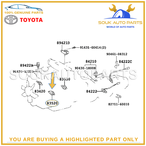 83520-35032 Genuine Toyota OIL PRESSURE SENDER GAUGE GAGE 8352035032 ...