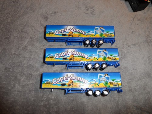 HO SCALE TRI-AXEL BOX TRAILERS LOT OF 3 CAPRI-SONNE | eBay