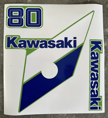 kawasaki 1986 KX80 Reproduction Tank & Shroud Decal Set / Sticker Kit ...