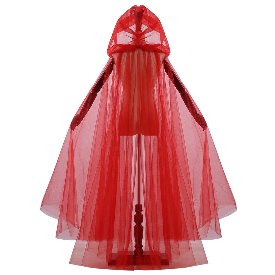 Gothic Women Hooded Cloak The Ghost Haunted Costume Bride White Hooded ...