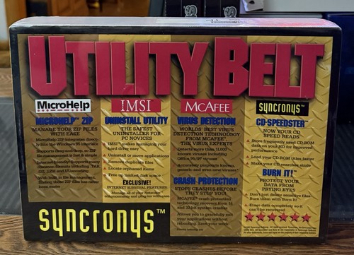 Syncronys (Utility Belt) All-Star Windows 95 Utilities CD-ROM (NEW) | eBay