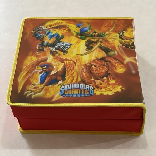 *Has Writing* Skylanders Giants Large Storage Carry Case Red w/ Yellow ...