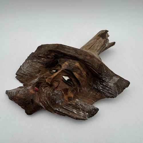 Unique Hand Carved Wooden Face Folk Art Hanging Tree Man Switzerland ...