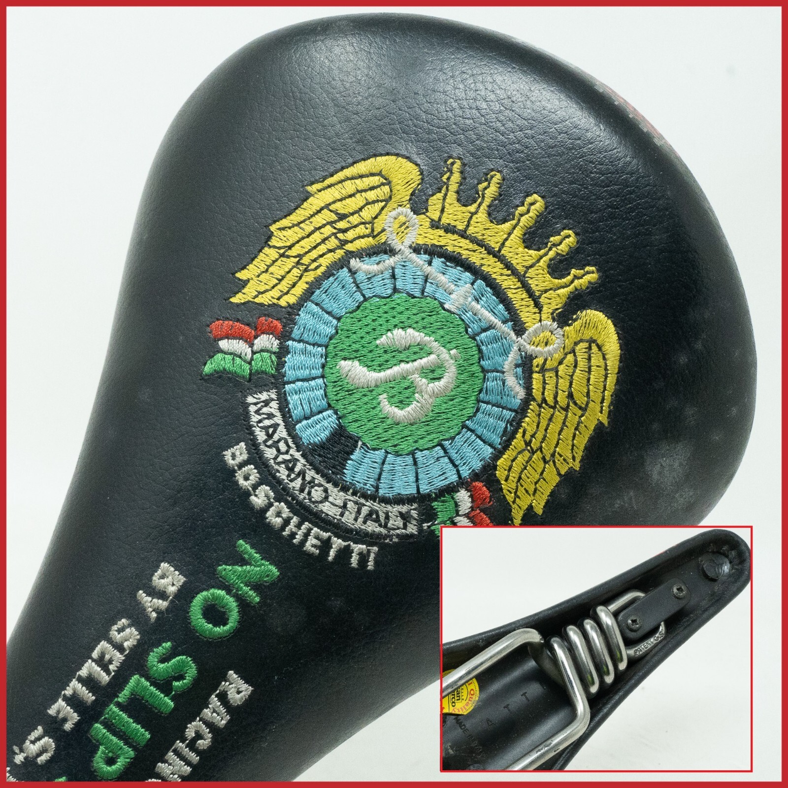 NOS SAN MARCO BOSCHETTI SILIGARDI TITANIUM PIRELLI VINTAGE SADDLE SEAT ...
