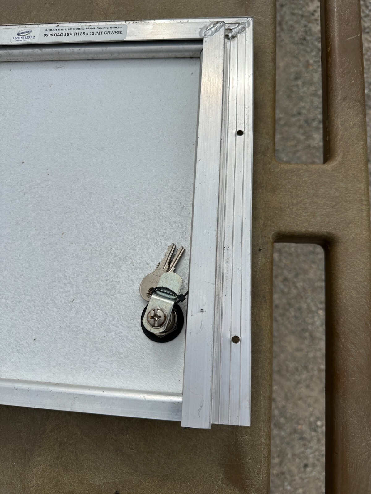 Challenger Door 12"x35" RV baggage Keyed access compartment door ...