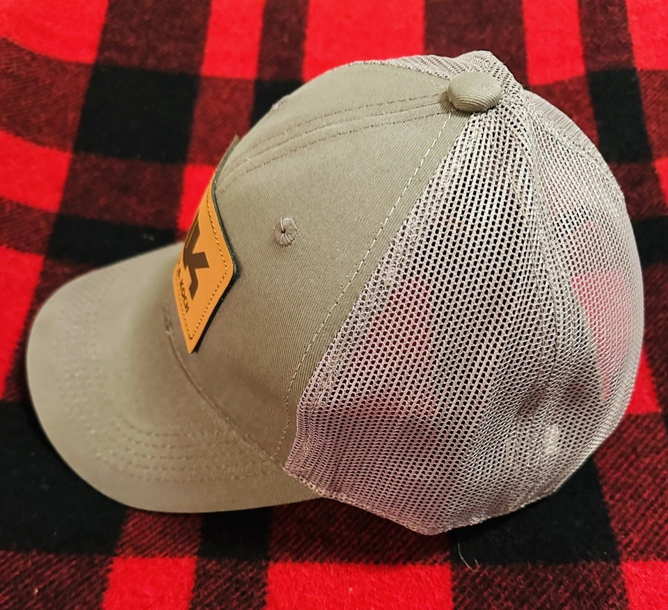 HK Cap Hat Leather Patch GREY H&K Heckler Koch USP HK45 P7 VP9 P30 416 ...