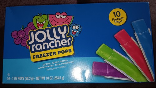 Jolly Rancher Freezer Pops 10-ct Grape Green Apple Wayermelon Blue ...