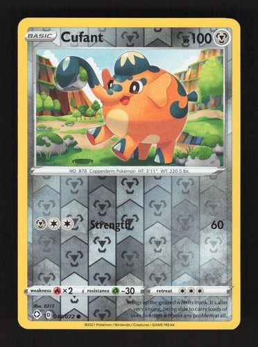 2021 Pokemon Cufant 049/072 Reverse Holo Common Shining Fates | eBay