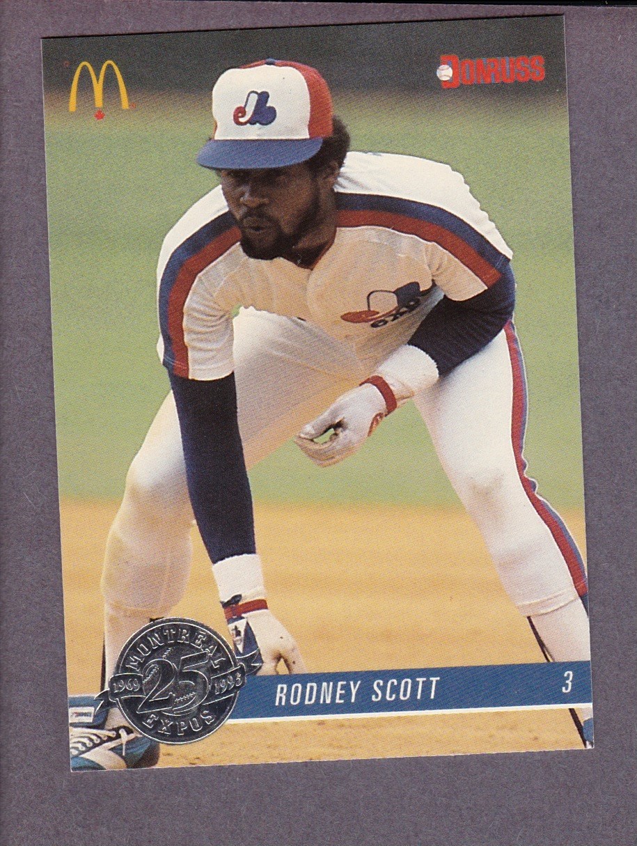 1993 Donruss McDonald's Montreal Expos Rodney Scott #18 25th ...
