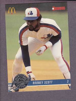 1993 Donruss McDonald's Montreal Expos Rodney Scott #18 25th ...