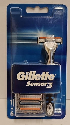 Gillette Sensor 3 / Excel Razor Handle + 6 blades any sensor blade fits ...