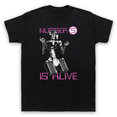 NUMBER 5 IS ALIVE UNOFFICIAL SHORT CIRCUIT ROBOT FILM MENS & WOMENS T ...