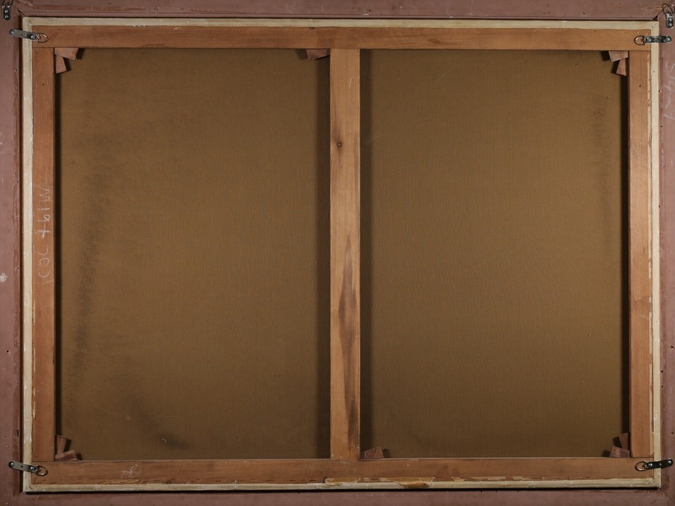 GABRIEL MATHIEU (1843-1922) GIANT SIGNED FRENCH OIL CANVAS - RIVER ...