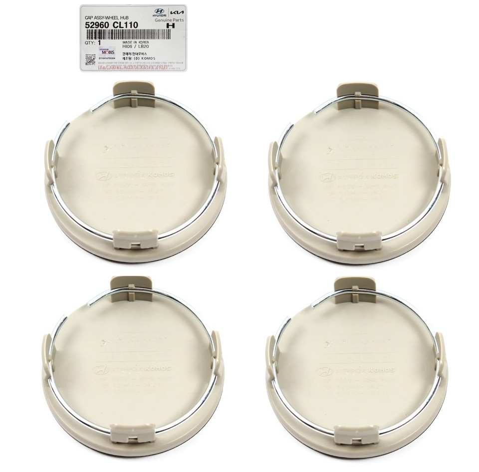 Genuine OEM 52960 CL110 Wheel Center Cap 4pcs for Hyundai Santa Fe 21 ...