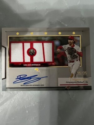 2024 Bryson Stott Topps Museum Collection Signature Swatches Dual Relic ...