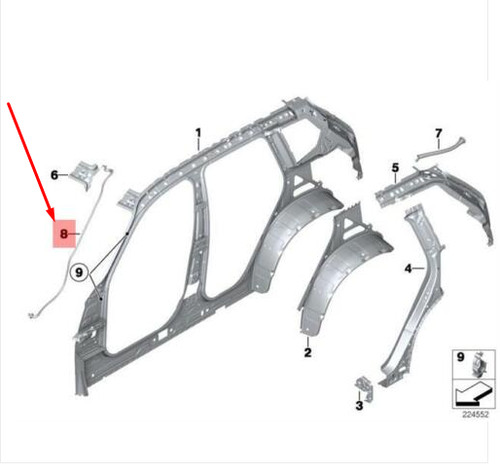 NEW BMW X3 F25 FRONT WATER OUTLET HOSE 41007206344 7206344 OEM | eBay