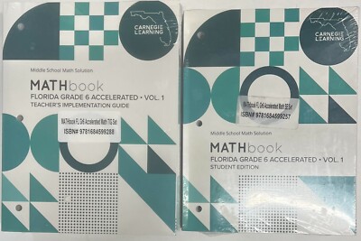 Grade 6 Accelerated Carnegie Florida Student Teacher Edition Bundle 6th ...