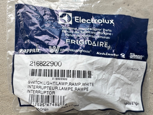 NEW GENUINE FRIGIDAIRE switch 216822900 7216822900 NOT AFTERMARKET ...
