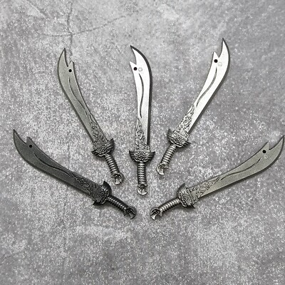 5x Night Elf Sword for Blocks Minifigures d10F006a Warcraft Wow Knight ...