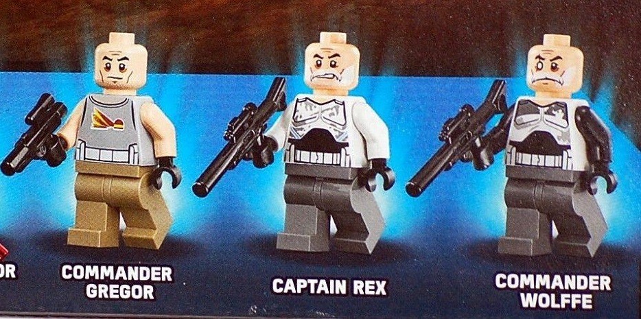 Lego Star Wars 75157 3x Minifigures Old Captain Rex Commander Gregor ...