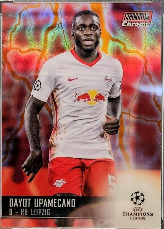2020-21 Topps Stadium Club Chrome UCL - Dayot Upamecano #51 Red Orange ...