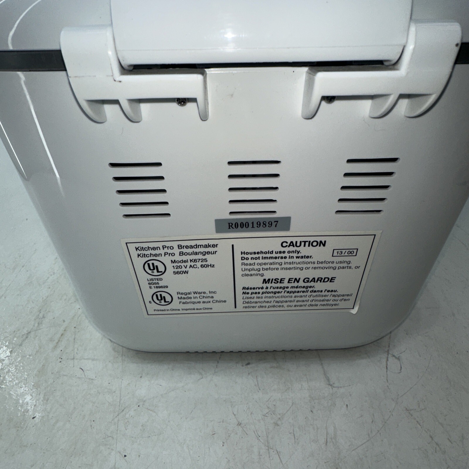 Regal Kitchen Pro Bread Maker Machine K6725 for sale online | eBay