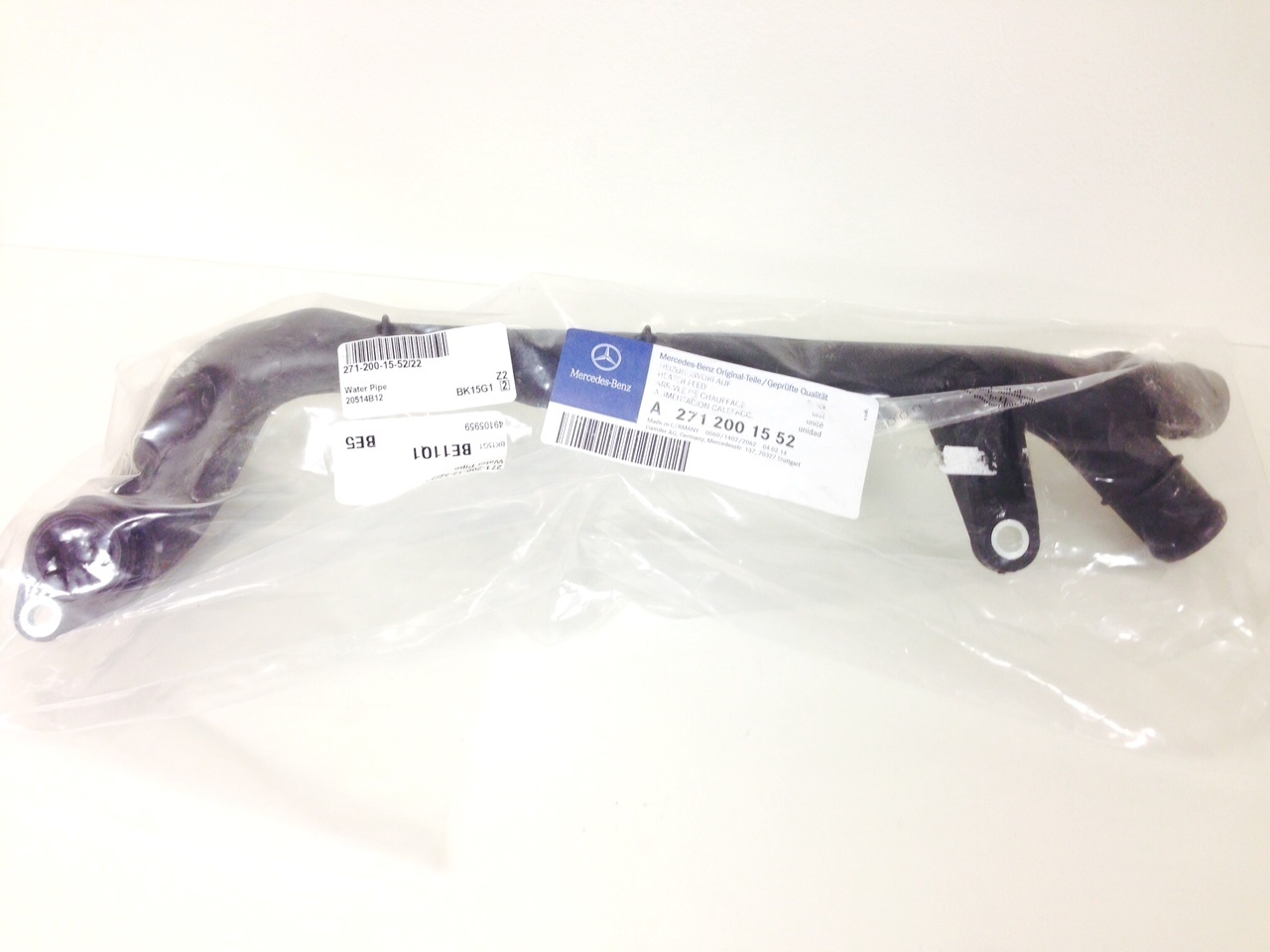 Water Pipe - Feed Line to Cylinder Head GENUINE 2712001552 for Mercedes ...