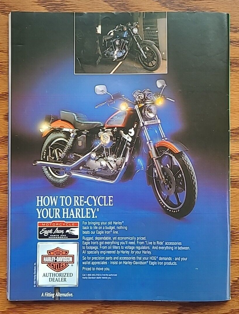 Walnecks Classic Cycle Trader Magazine September 1992 Harley FLH Duo ...