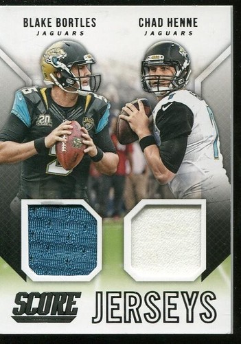 2015 Blake Bortles, Chad Henne Patch Panini Score Jerseys #DJ-JAX ...