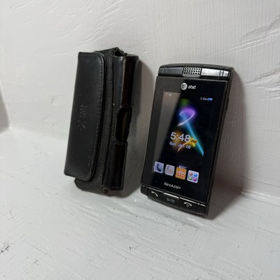 Sharp STX-2 QWERTY Slider Cell Phone TESTED FULLY FUNCTIONAL Black AT&T ...