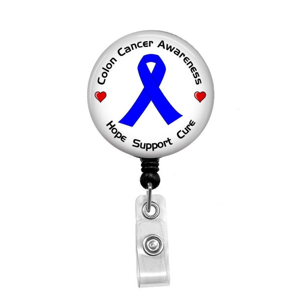 Colon Cancer Awareness - Retractable Badge Holder - Badge Reel ...
