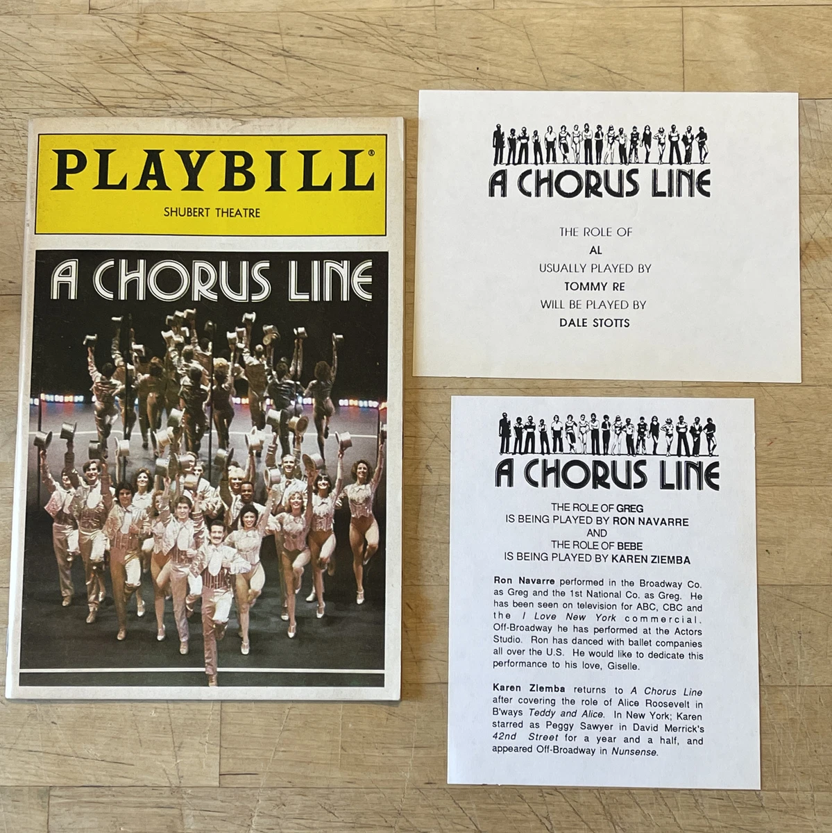 A Chorus Line Playbill